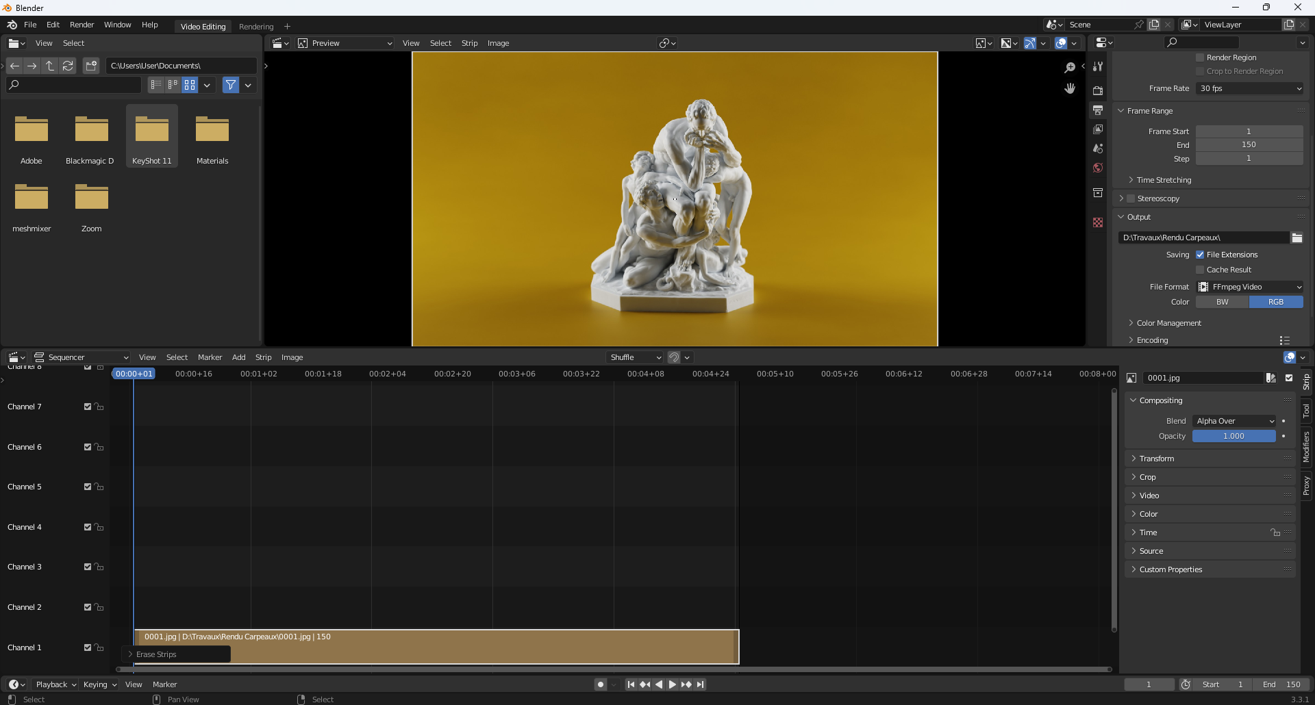 Comment créer un turntable sur Blender (qui claque)
